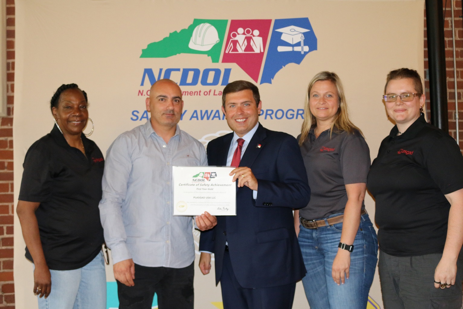 Plasgad Wins Gold Safety Award - Plasgad